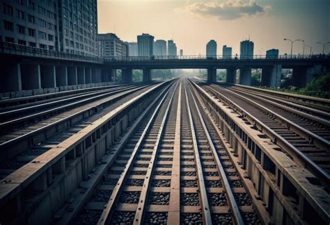 Premium Photo Constructing A Massive Reinforced Concrete Bridge To Create A New Route