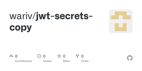 github wariv jwt secrets copy