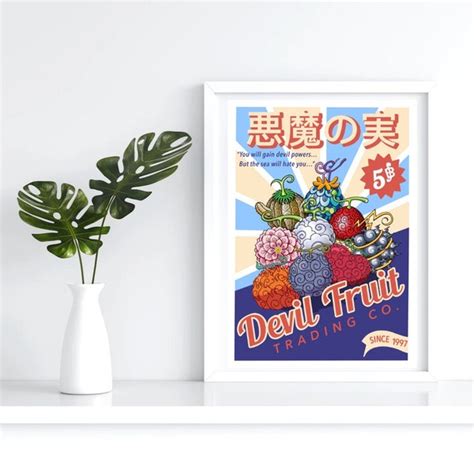 One Piece Devil Fruit Poster Etsy