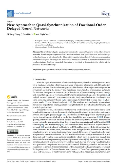 pdf new approach to quasi synchronization of fractional order delayed