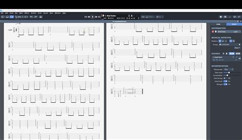 How Can I Align Horizontal Tabs R GuitarPro