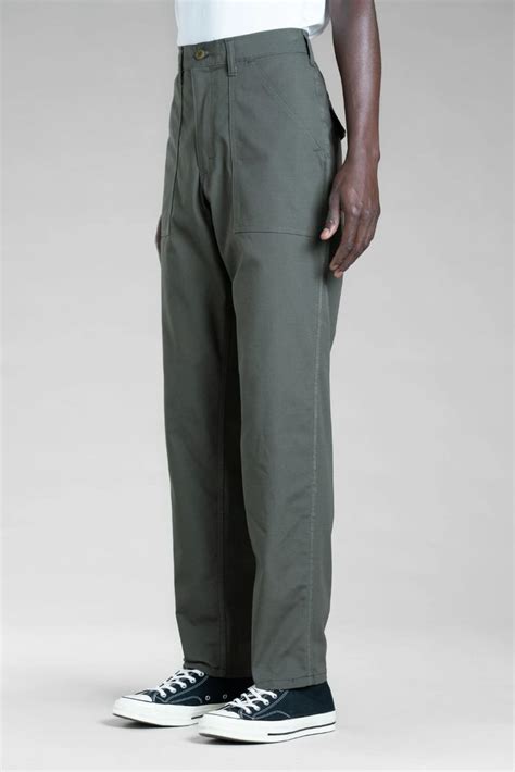 Taper Fatigue Olive Ripstop Stan Ray Denim Design Pants Work