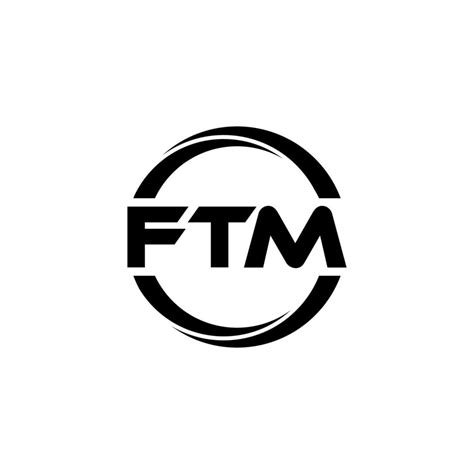 Ftm Letter Logo Design In Illustration Vector Logo Calligraphy Designs For Logo Poster