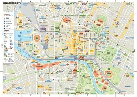 Melbournenarrm Official Visitor Map 2023 By Visit Melbourne And