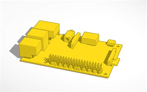 3d Design Raspberry Pi3 Bmodel Tinkercad