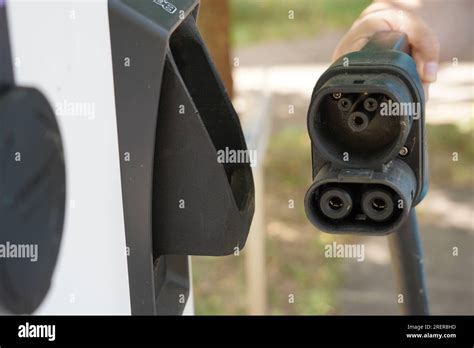 DC Charging Connector Or Plug CCS Type Using For Charging Electric Cars Stock Photo Alamy