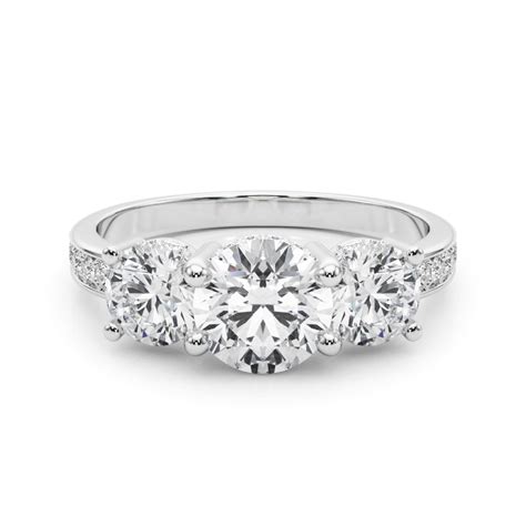 Three Stone Engagement Rings Engagement Rings Do Amore