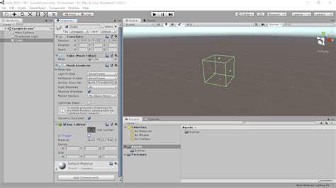 Unity Basic Tutorial 3 3d Object Create Cube Technology Multimedia