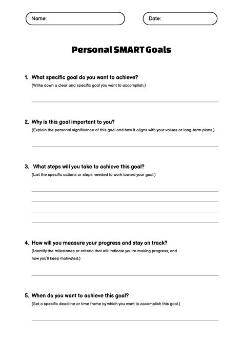 19 Writing Smart Goals Worksheet Free Pdf At