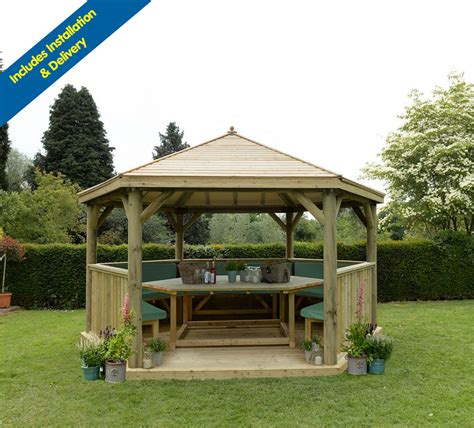 47m Hexagonal Classroom With Timber Roof Furnished Educational Play Environments