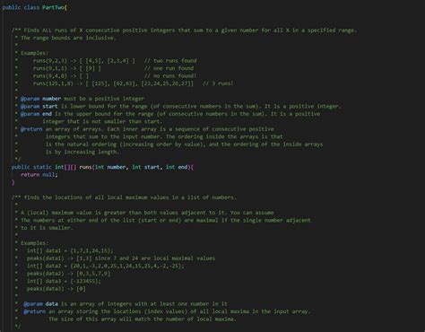 In The Provided Parttwojava File Complete The Three