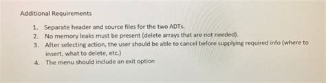 You Will Need To Create A Simple Adt Called Buffer