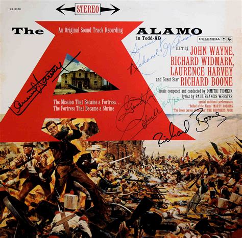 The Alamooriginal Soundtrack1960 Autographcentral