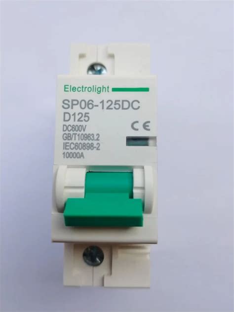 Dz47 125amp 1 Pole 500vdc Mcb For Solar And Battery 10ka Breaking