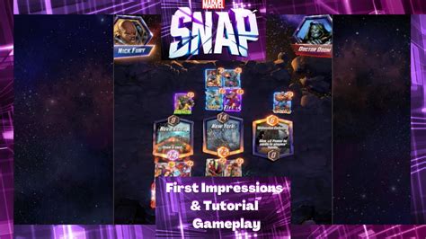 marvel snap first impression and tutorial gameplay tytan