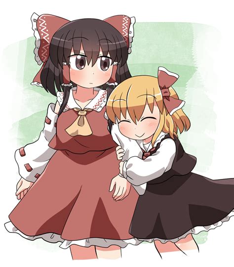 Hakurei Reimu And Rumia Touhou Drawn By Rokugou Daisuke Danbooru
