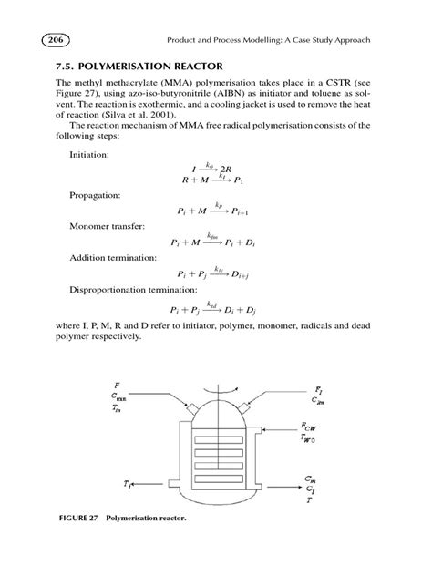 7 5 polymerisation reactor product and process modelling a case