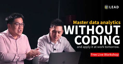 live workshop master data analytics without coding