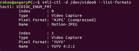 Videoio Error V4l2 Pixel Format Of Incoming Image Is Unsupported By