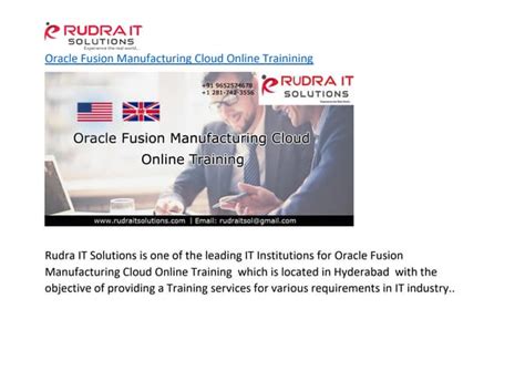 Oracle Fusion Manufacturing Cloud Online Trainining Pdf