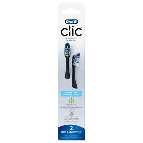 Save On Oral B Clic Replacement Brush Heads Black Order Online Delivery