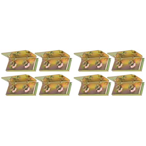 2 Count Bed Attachment Bracket Rail Mounted Brackets Golden