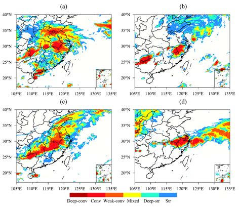 The Fy 2f Satellite Cloud Types Corresponding To Tbb Thresholds During Download Scientific