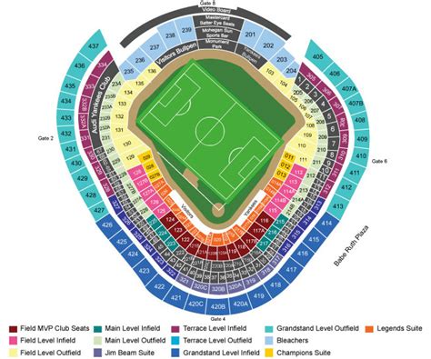 Yankee Stadium Seating Plan New York City Fc Seating Chart Seatpick