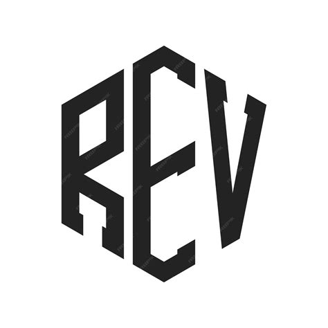 Premium Vector Rev Logo Design Initial Letter Rev Monogram Logo Using