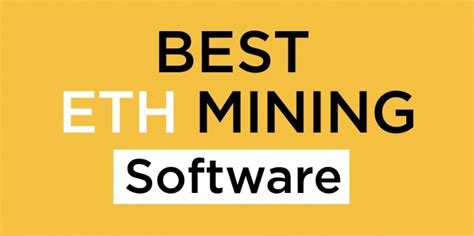 Best Eth Mining Software The Topcoins