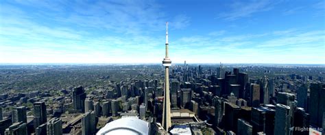 Threads Cn Tower Toronto On Canada V20 For Microsoft Flight Simulator Msfs