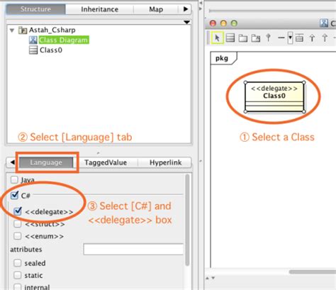Setting Delegate Property To A Class Astah In 5min