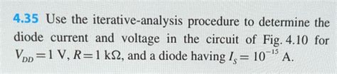 435 Use The Iterative Analysis Procedure To