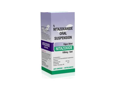 Nitazoxanide For Oral Suspension 100 Mg 5 Ml Manufacturer And