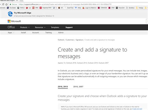 How To Add A Signature To Microsoft Office Outlook Or Why Microsoft Can T Compete With