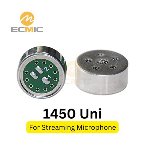 14mm Electret Microphone With Source Output For Live Streaming Ecmic