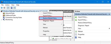 how to reset firewall settings on windows 10 pureinfotech