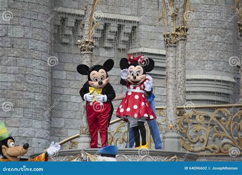 Mickey Mouse And Mini Mouse On Stage At Disney World Orlando Florida