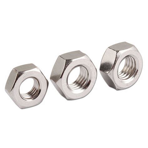 M8 M12 A2 70 Ss A4 70 Stainless Steel Ss304 Hex Jam Thin Nut Din936 Nut And Thin Nut