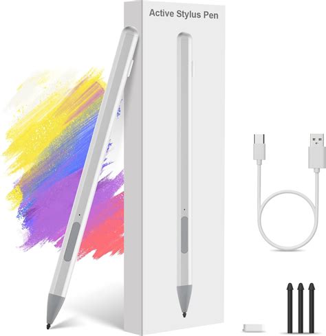 amazon surface スリムペン2、surface用タッチペン surface ペン、4096段階の筆圧感度、スリム＆軽量