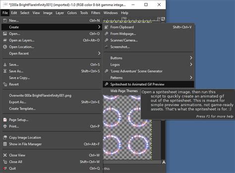Gimp Script For Making Animated Previews Liberated Pixel Cup