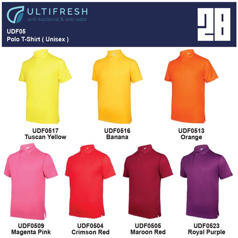 Ultifresh Udf05 Polo T Shirt Big Size 5xl Unisex 100 Performance Microfiber Dri Fit