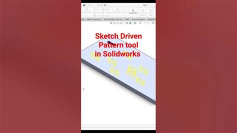 Solidworks Sketch Driven Pattern tutorial #shorts #solidworks - YouTube