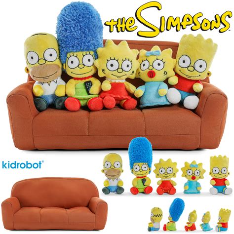 Bonecos De Pelúcia Da Família Simpson No Sofá Blog De Brinquedo