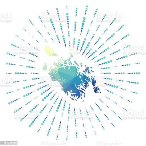 깟바 섬의 모양 다각형 햇살 형형색색의 별빛이 있는 섬의 지도 디지털 기술 인터넷 네트워크 스타일의 Cat Ba 그림 벡터 그림입니다 Socialist Party에 대한