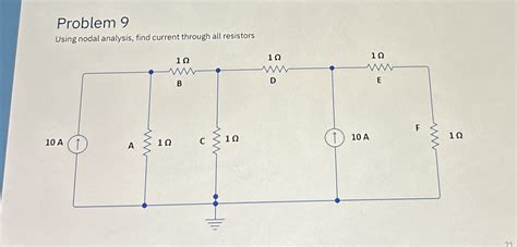 solved problem 9using nodal analysis find current through