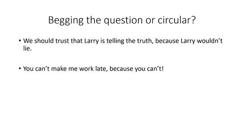 Circular Reasoning