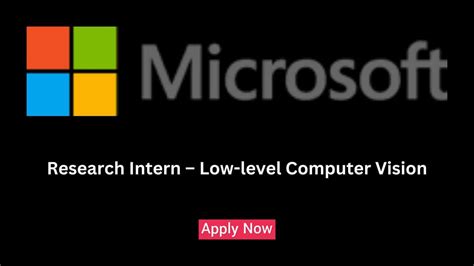 Research Intern Low Level Computer Vision Raicareer