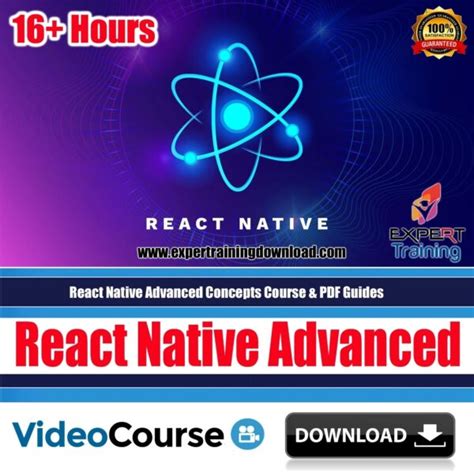 React Native Advanced Concepts Hours Course PDF Guides Expert Training