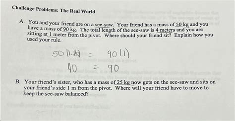 Solved Challenge Problems The Real Worlda ﻿you And Your